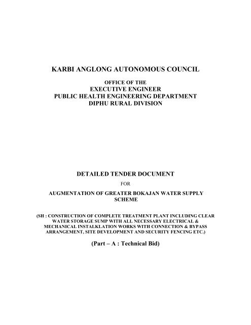 KARBI ANGLONG AUTONOMOUS COUNCIL - Karbi Anglong District