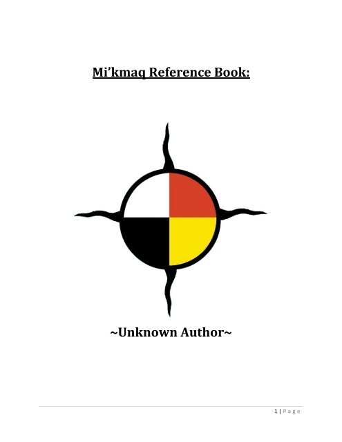 Mi’kmaq Reference Book