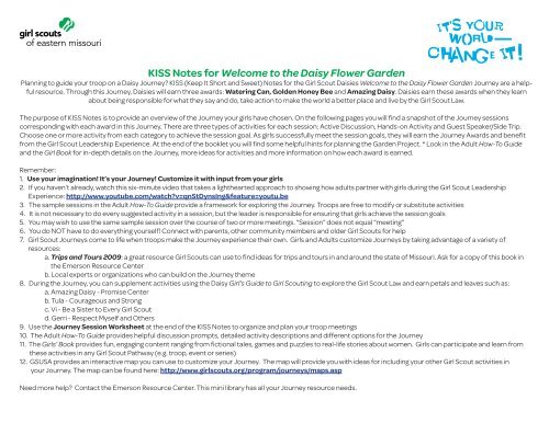 Daisies Welcome to the Daisy Flower Garden - Girl Scouts of ...