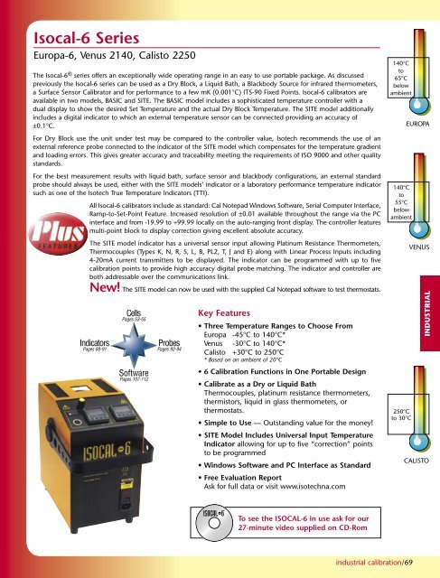 Isocal-6 Data Sheet PDF - Instrumart