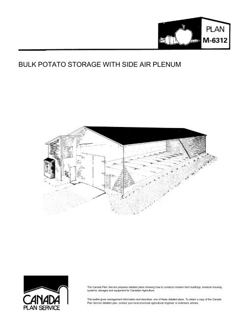 bulk potato storage with side air plenum - Canada Plan Service ...