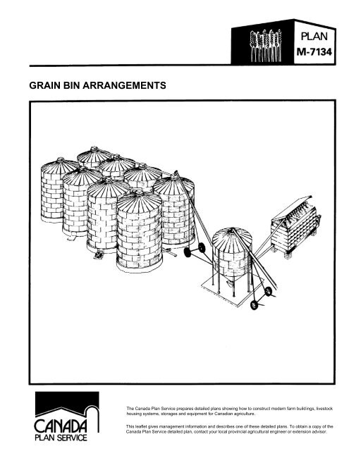 Grain Bin Arrangements Leaflet - Canada Plan Service \ Canada ...