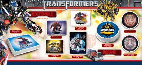 Transformers Characters Cakes Bengawan Solo