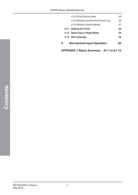Notifier ID2000 User Manual - UNY Systems