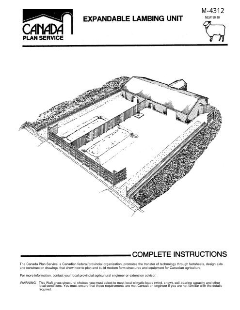 Expandable Lambing Unit Leaflet (Metric and Imperial)