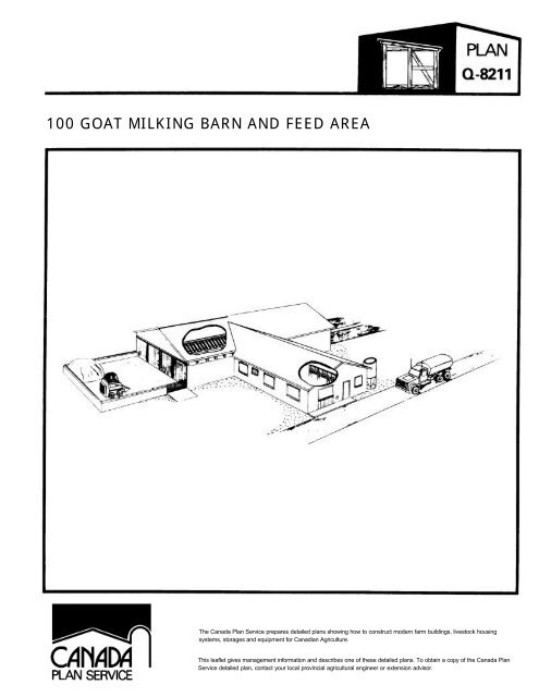 100 Goat Milking Barn and Feed Area Leaflet - Canada Plan Service ...