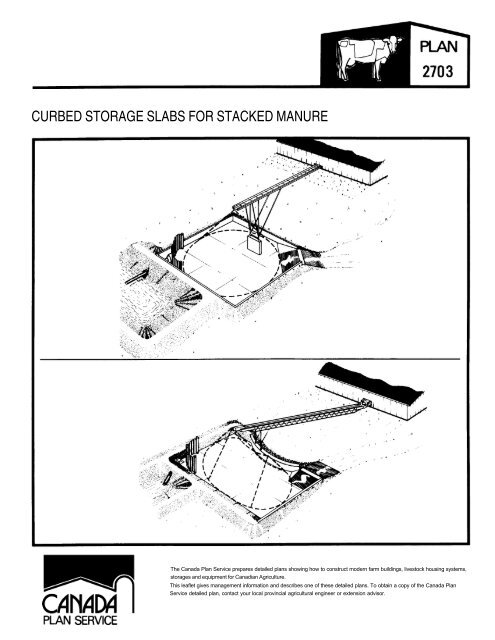 curbed storage slabs for stacked manure - Canada Plan Service ...