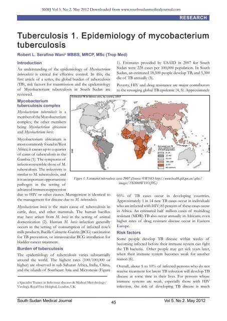 Tuberculosis 1. Epidemiology of mycobacterium tuberculosis