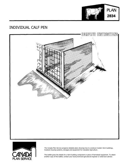 Calf Pen Plans