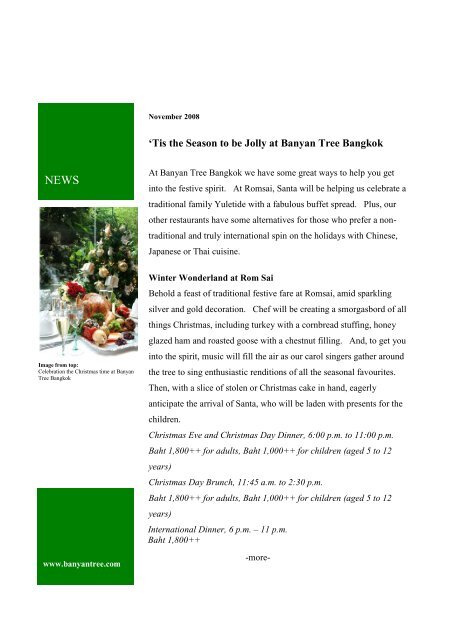 Banyan Tree Christmas.pdf - Where to Eat in Bangkok