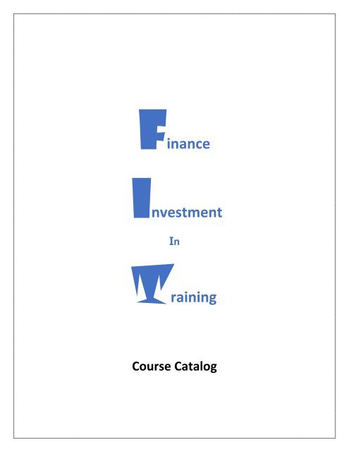 Finance Investment Training