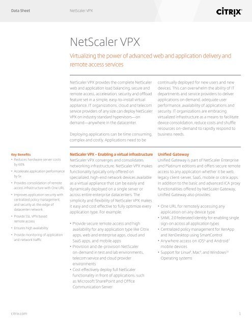 NetScaler VPX
