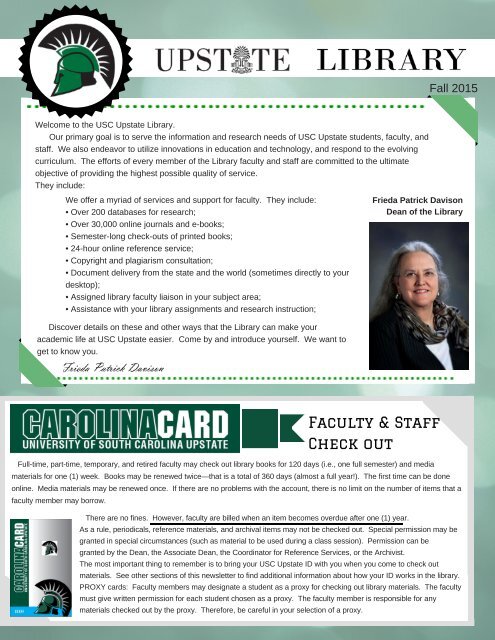 Faculty & Staff Check out