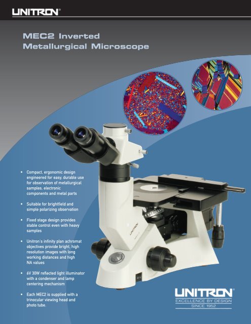 MEC2 Inverted Metallurgical Microscope - Unitron