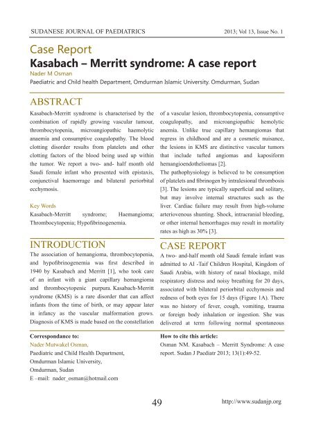 Kasabach Merritt Syndrome