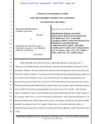 Proposed Order Granting Motion