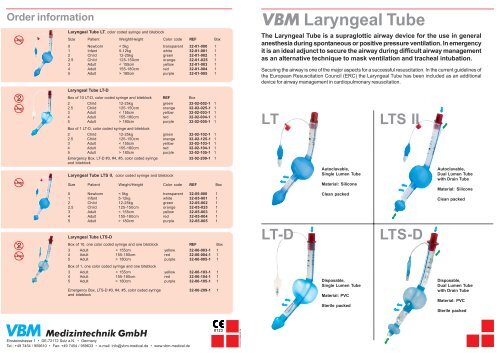 VBM VBM Laryngeal Tube