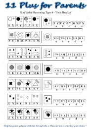 Free 11 Plus Non Verbal Reasoning Practice Paper