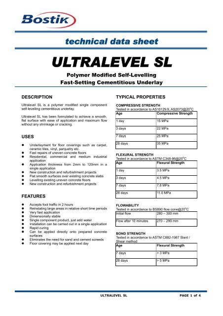 ULTRALEVEL SL - Bostik Hong Kong Limited