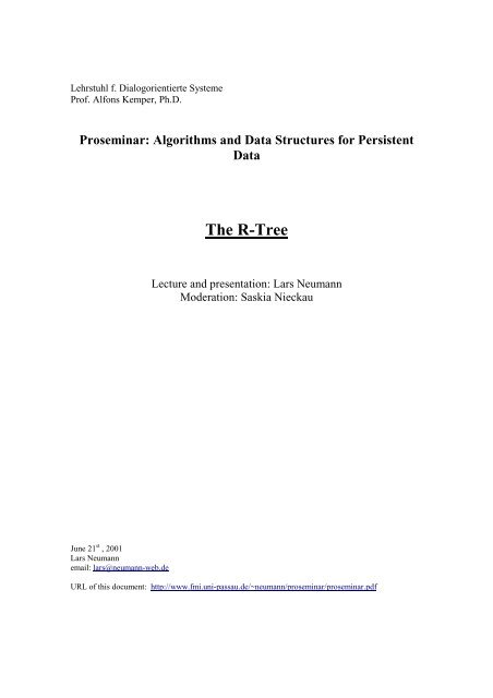 4 Derivatives Of The R Tree Vlsi Cad Laboratory