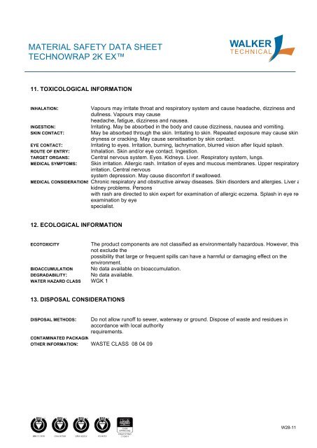 MATERIAL SAFETY DATA SHEE