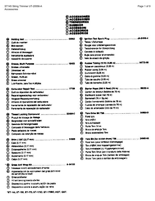 Homelite St145 String Trimmer Parts | Reviewmotors.co