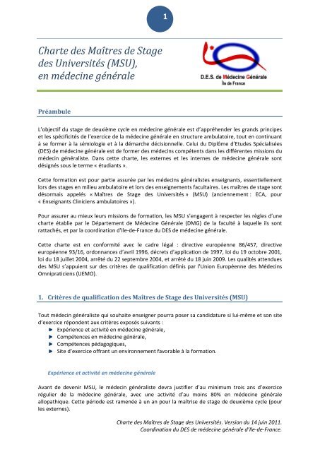 Faculté de Médecine - Pratique : calendrier pédagogique PACES