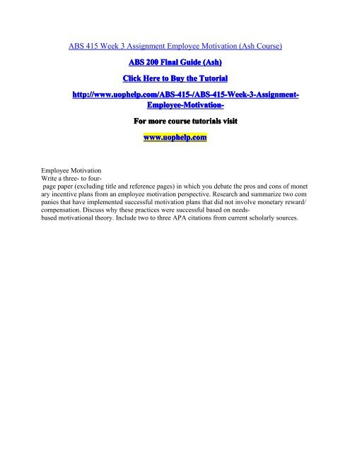 ABS 415 Week 3 Assignment Employee Motivation.pdf