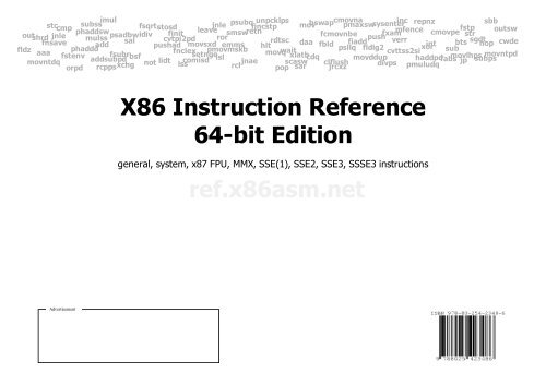 Preview 64-bit edition - X86 Opcode and Instruction Reference