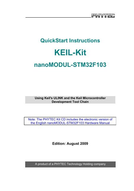 nanoMODUL-STM32F103\Keil-Kit - Phytec