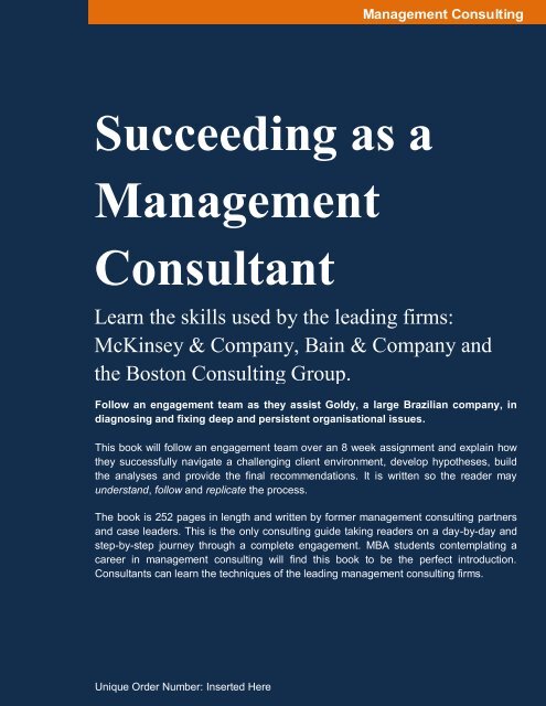Succeeding as a Management Consultant - Capability Center