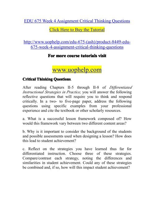 EDU 675 Week 4 Assignment Critical Thinking Questions.pdf