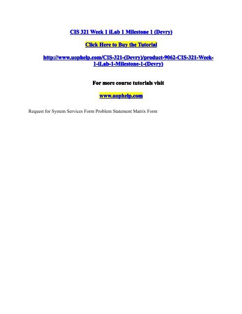 CIS 321 Week 1 iLab 1 Milestone 1.pdf