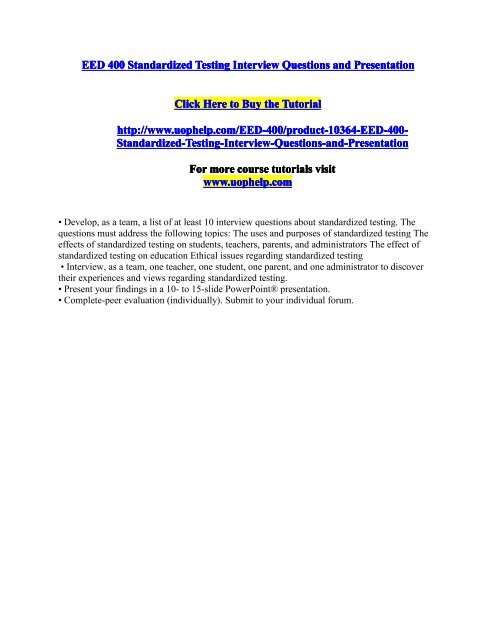 why standardized testing is bad