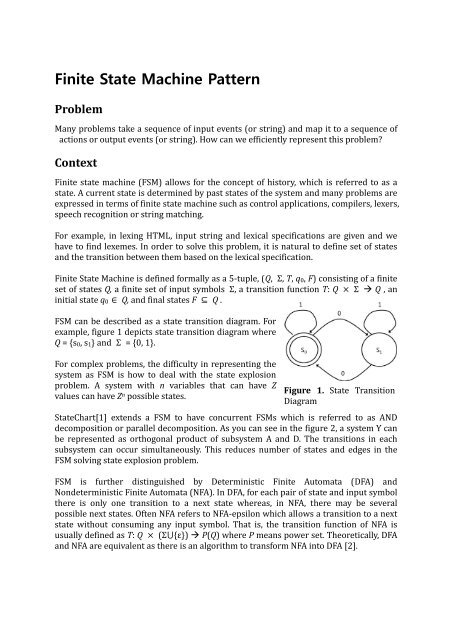 Finite State Machine Pattern Par Lab