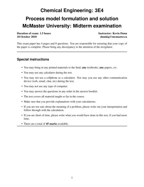 Questions Process Model Formulation And Solution