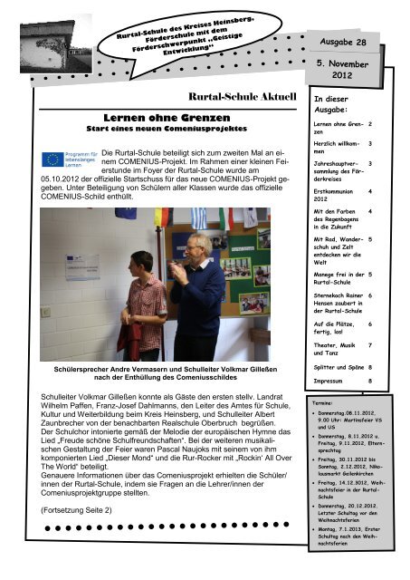 Der Schnappschuss - Rurtal-Schule