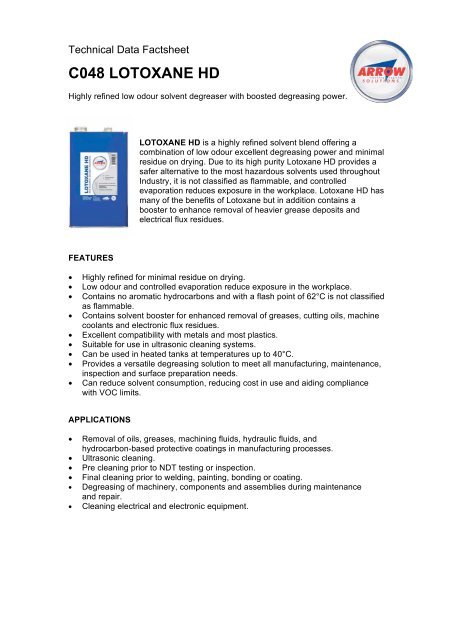 'Lotoxane HD' Datasheet - Silmid