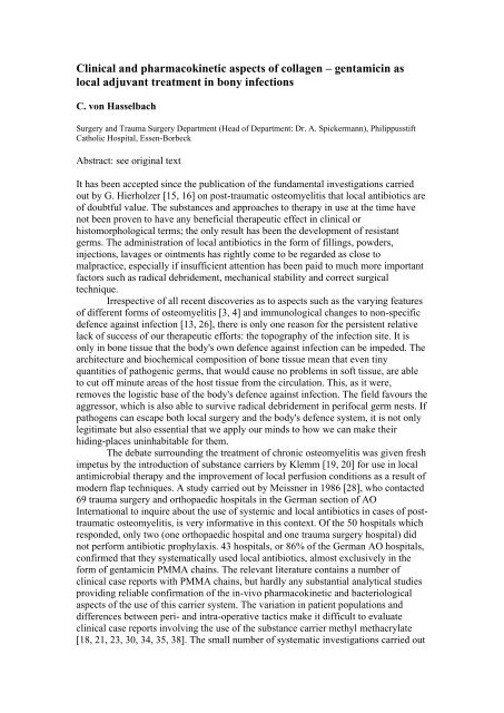 Clinical and pharmacokinetic aspects of collagen ... - Collatamp.no