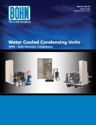 Condenser Specification Sheets