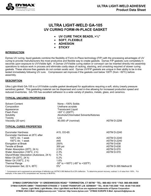 ULTRA LIGHT-WELD GA-105 - Lindberg & Lund AS