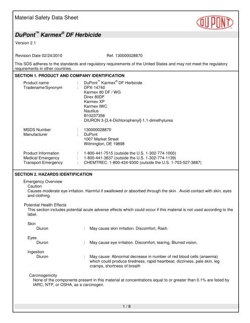DuPont Karmex DF Herbicide - Wil-Kil Pest Control