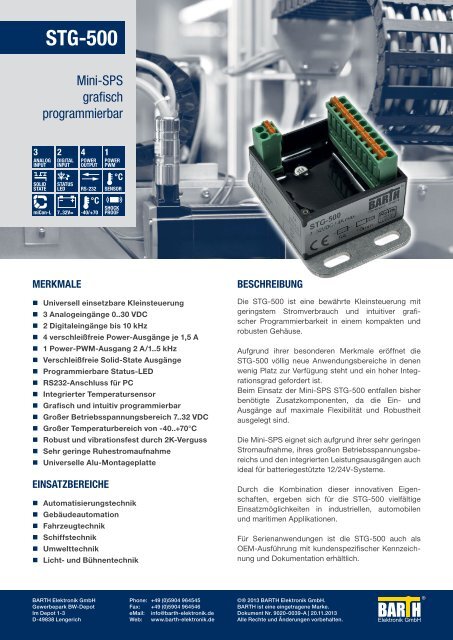 STG-500 - BARTH Elektronik GmbH