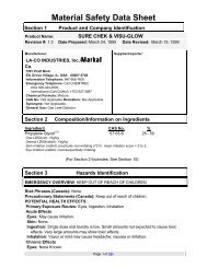 MSDS AZ 634-2 - ChemCenters