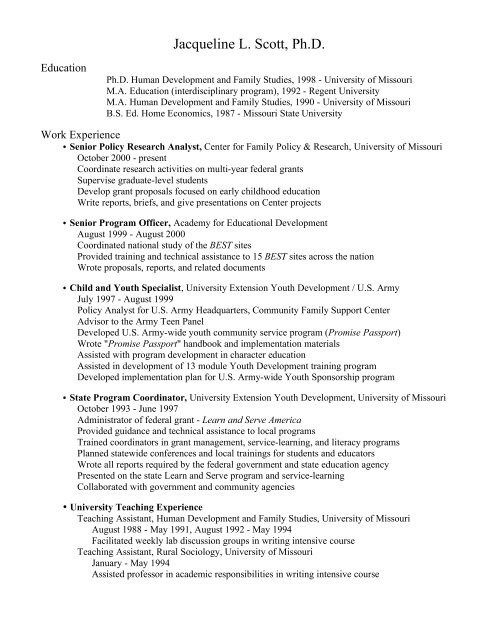 Study Of Human Development