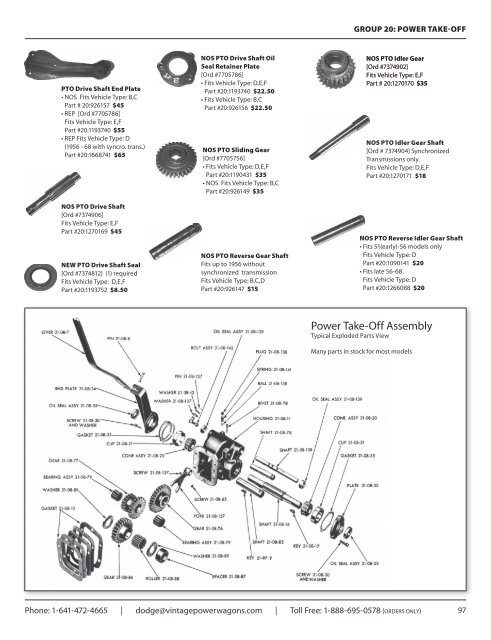 Power Take-Off Assembly - Vintage Power Wagons
