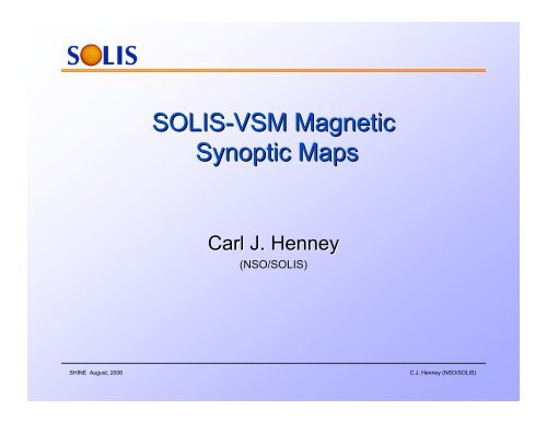 VSM Synoptic Maps - solis - National Solar Observatory