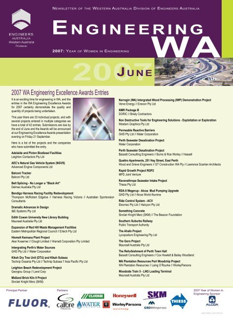 EnginEEring WA - Engineers Australia