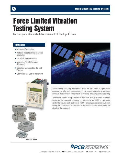 Force Limited Vibration Testing System - PCB Piezotronics