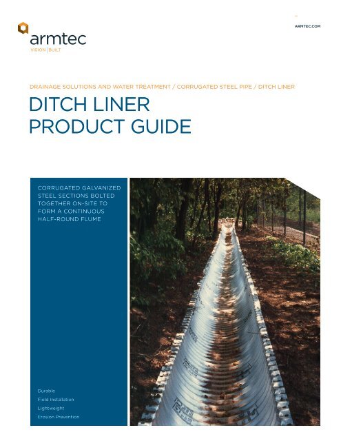 DITCH LINER PRODUCT GUIDE - Armtec